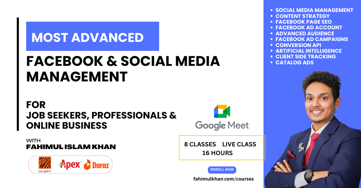 Most Advanced Facebook Ads & Social media Management Course - Mastering ...